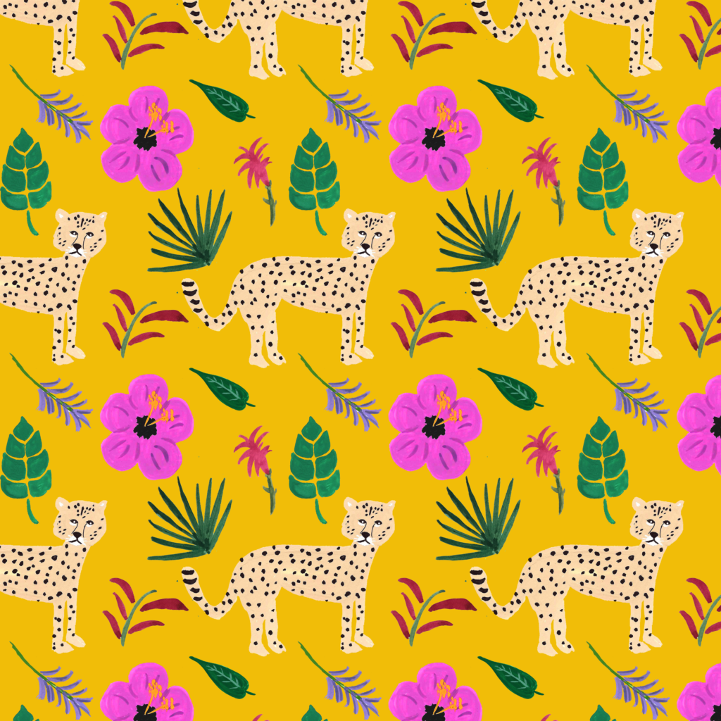Cheetah Floral Pattern | Bri Davey